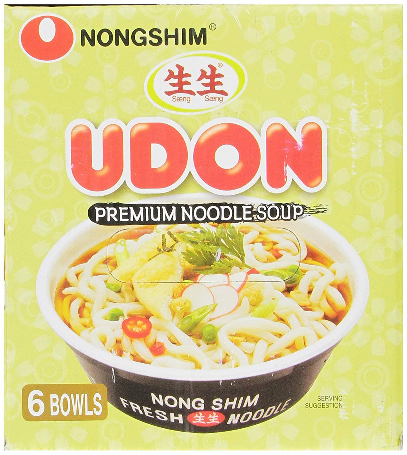 Nongshim Fresh Udon Bowl (pack of 6) 58.41 ounce (pack of 1) | Buy Now ...