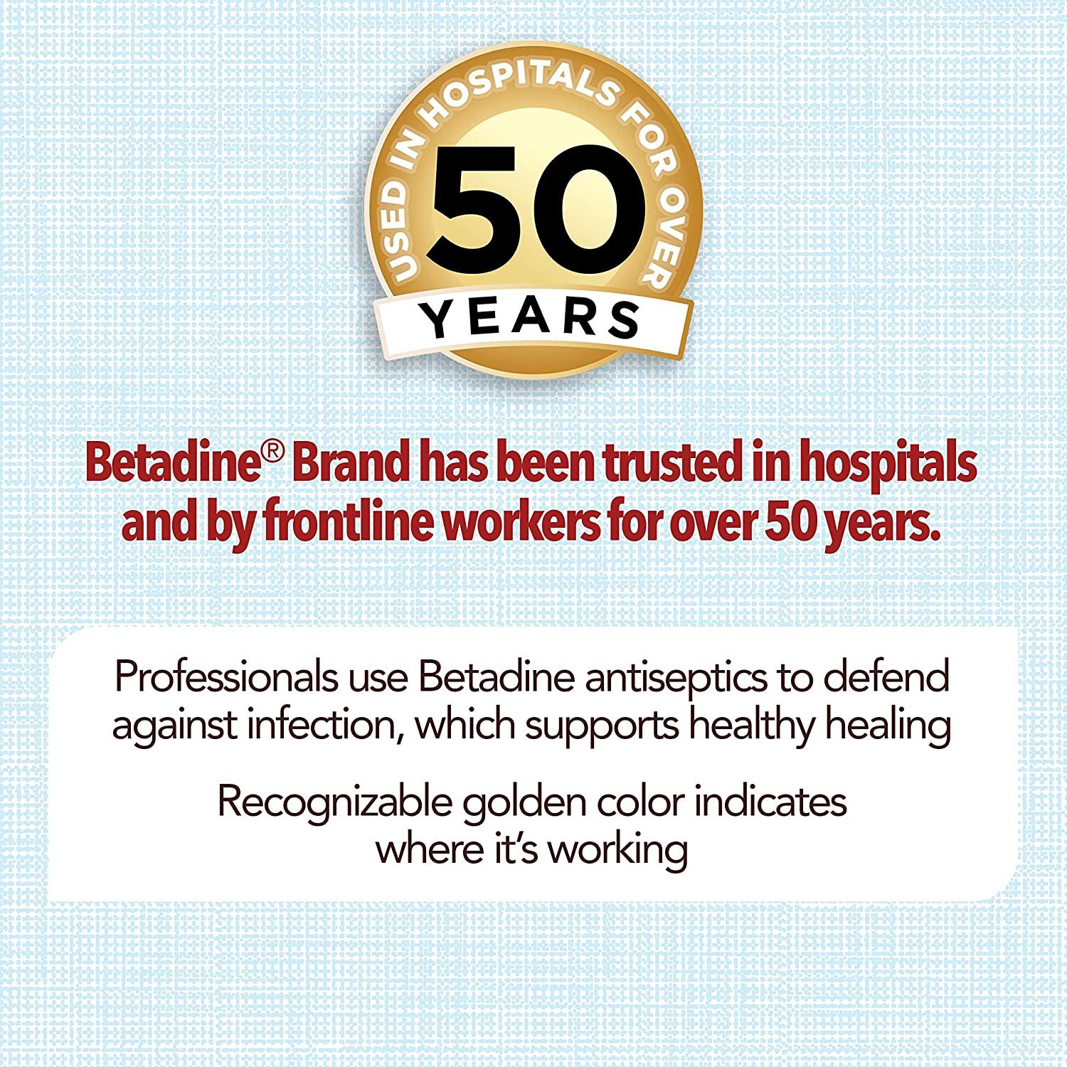 Betadine First Aid Spray 3 oz - Povidone Iodine Antiseptic - No-Sting ...