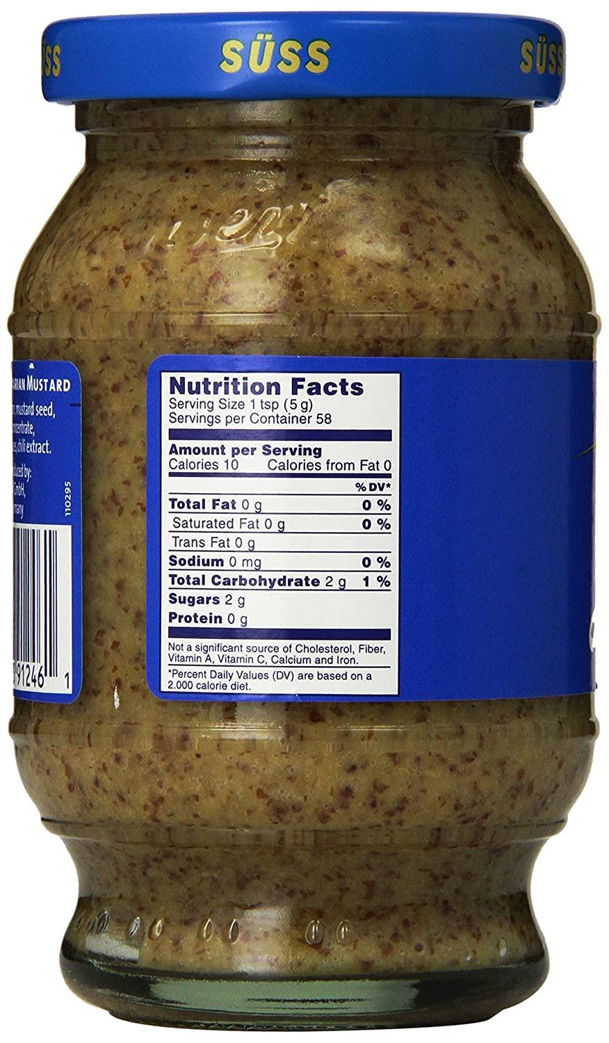 Lowensenf Bavarian Sweet Mustard 10.05 oz Jar - Authentic German Condiment