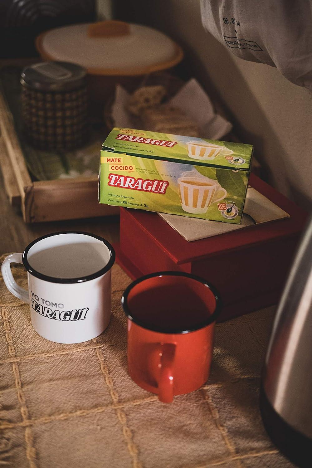 Taragui Yerba Mate Cocido Teabags - Premium Argentine Herbal Tea Blend ...