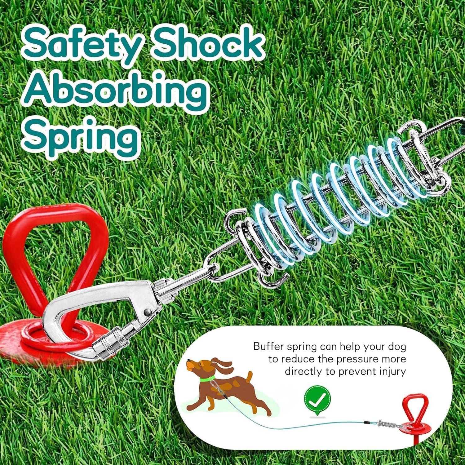 Snagle PAW 4.5m Dog Leash - Shock-Absorbing Tension Cable for Large ...