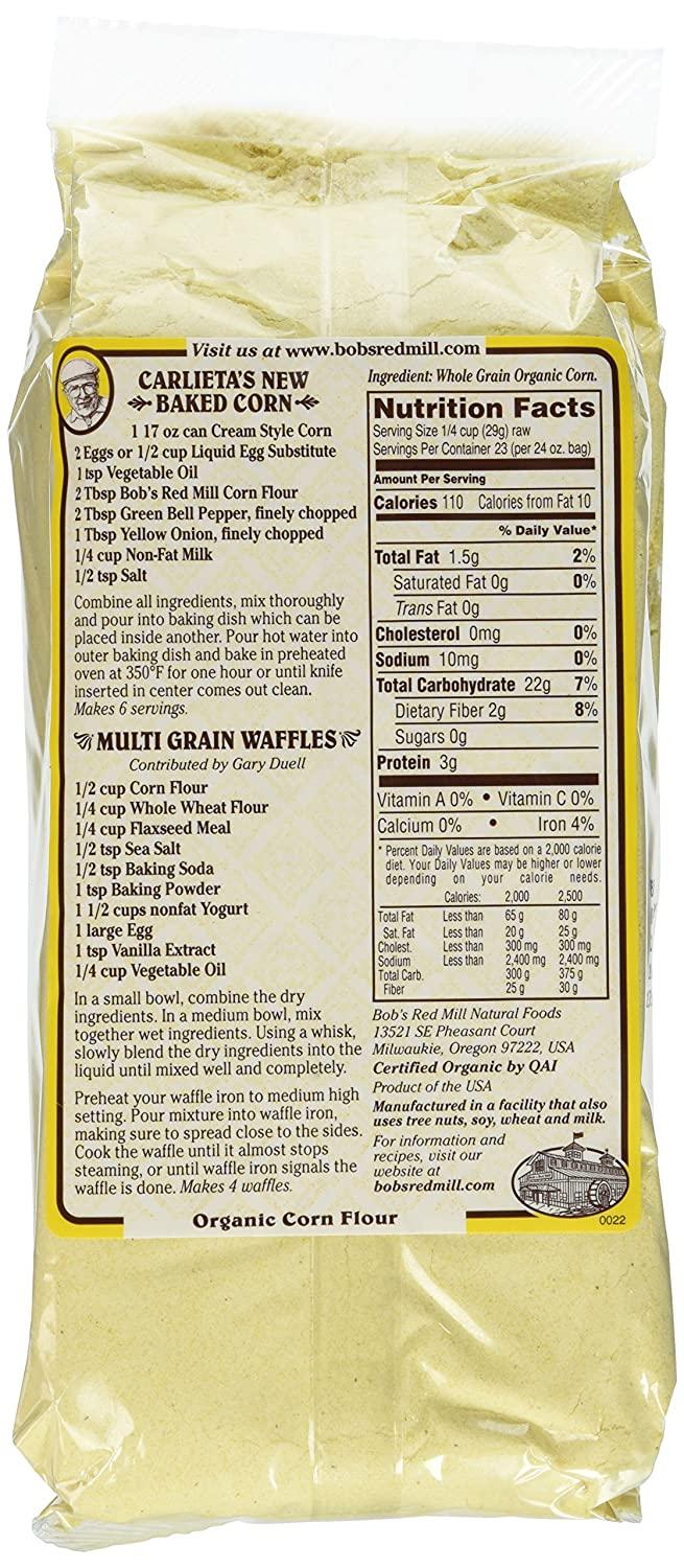 Bob's Red Mill Organic Corn Flour - 24 oz | Non-GMO & Gluten-Free | Buy ...