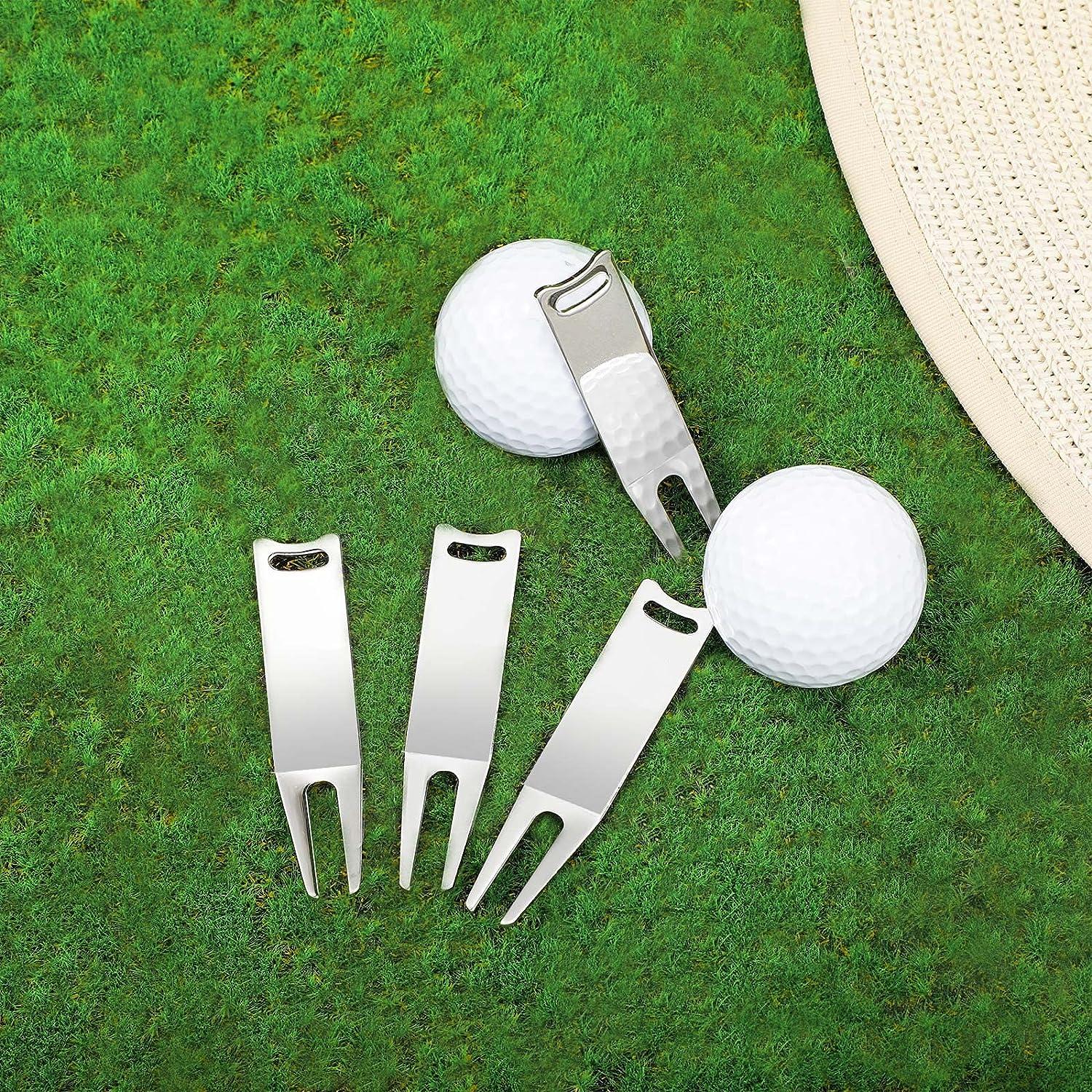 8 Pcs Metal Bending Golf Divot Repair Tool - Portable Green Divot Fork ...