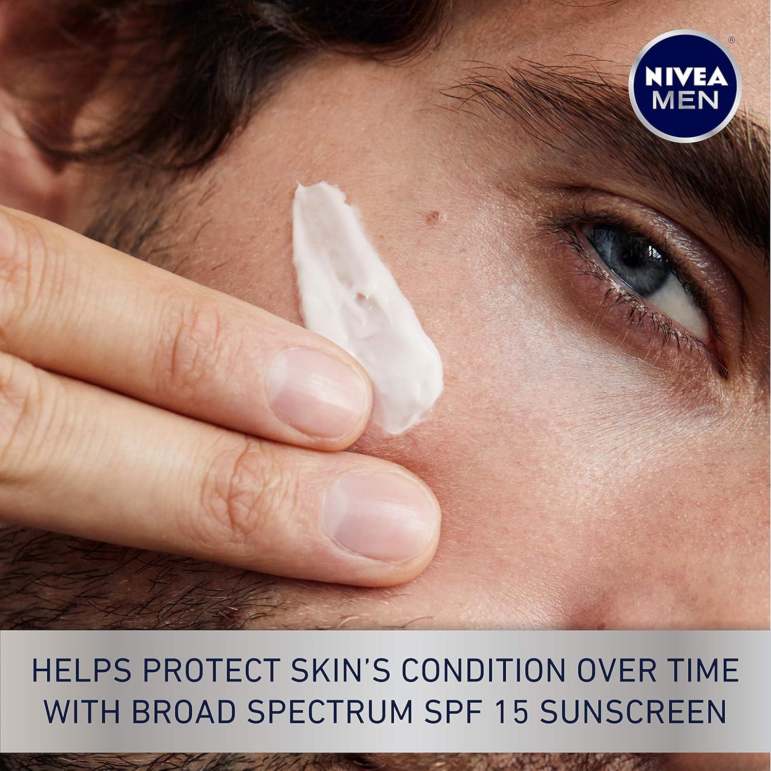 NIVEA MEN Sensitive Face Lotion SPF 15 Broad Spectrum Sunscreen 3 Pack - 2.5 Fl Oz Tubes | Buy ...