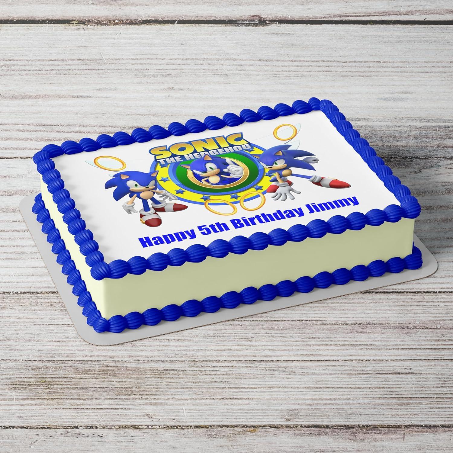 Wilton Cake Decorations And Cake Toppers Sonic The Hedgehog Edible Cake ...