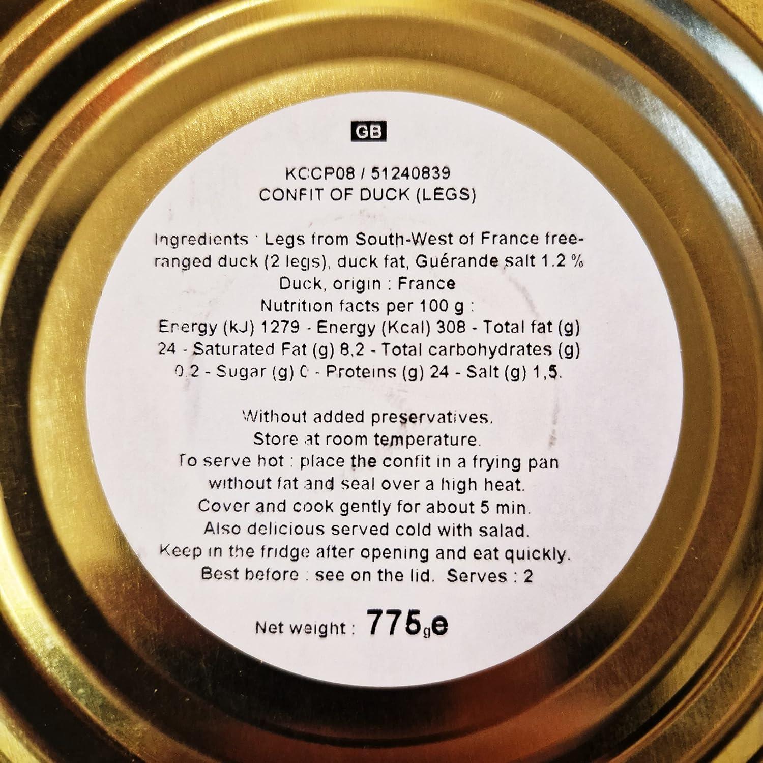 Comtesse du Barry Confit Duck Legs 775g | Buy Now with Express ...