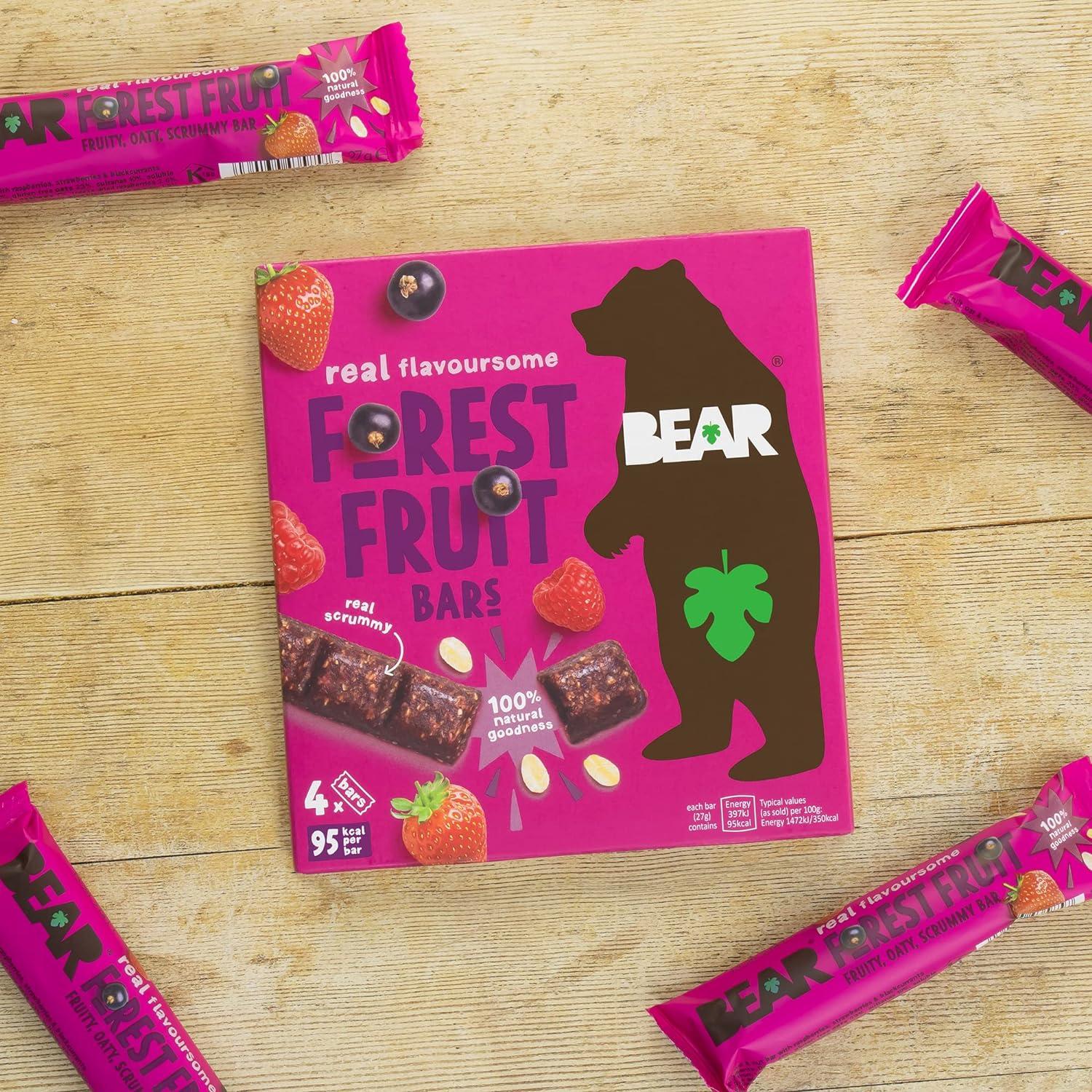 BEAR Forest Fruit Bars - Healthy Fruit Oat and Nut Snack - 27g (48 bars ...