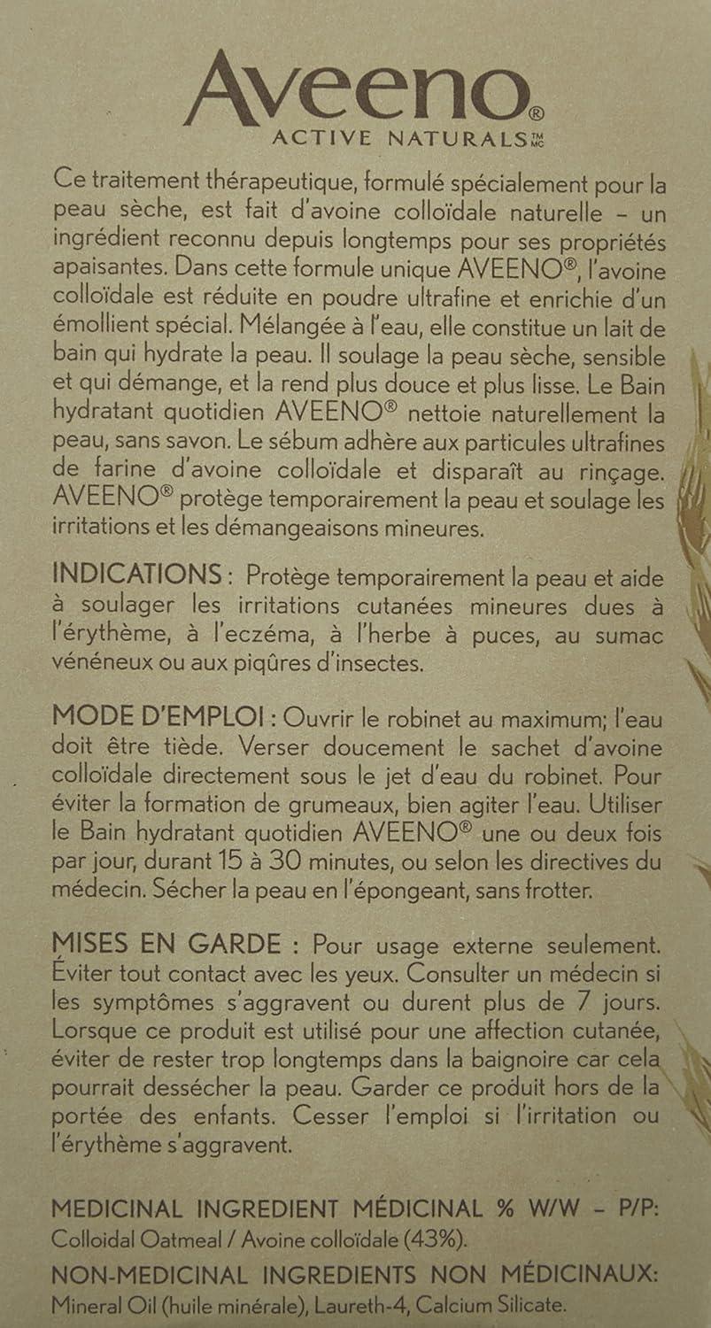 Aveeno Daily Moisturizing Bath Packets with Natural Colloidal Oatmeal ...