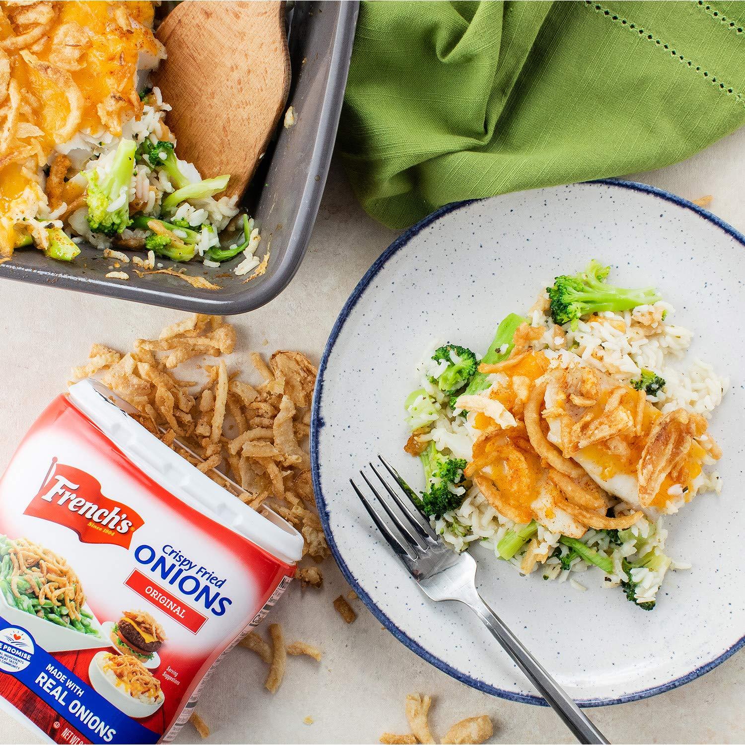 French's Original Crispy Fried Onions 6 oz - Crunchy & Delicious Fried ...