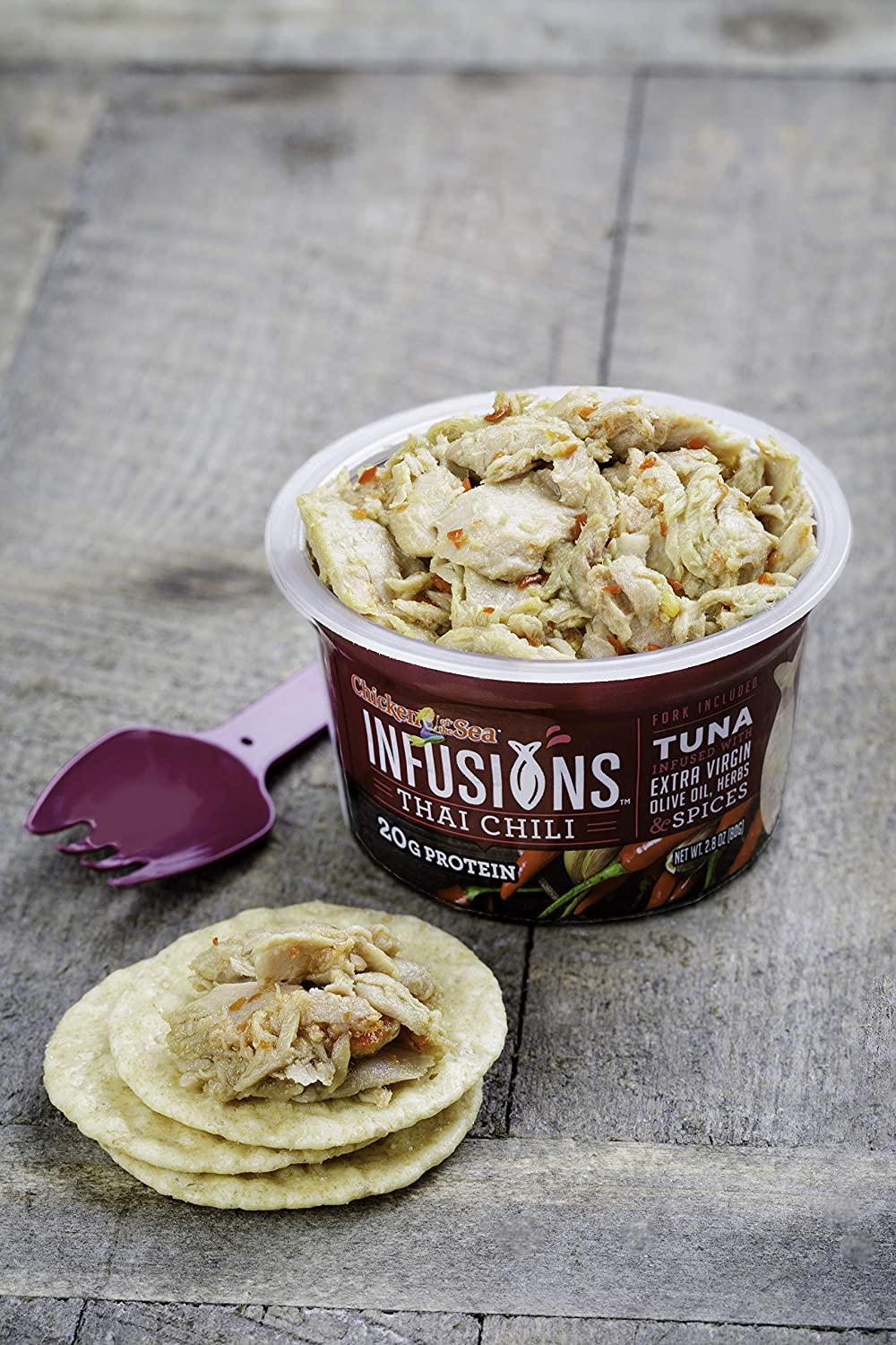 Chicken of the Sea Infusions Tuna Thai Chili 2.8oz (6 pack) - Spicy and ...