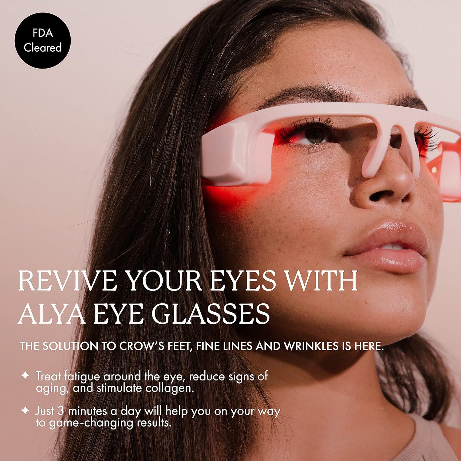 Vanity Planet Alya Red LED Eye Glasses - Pink Frame | Wearable Beauty ...