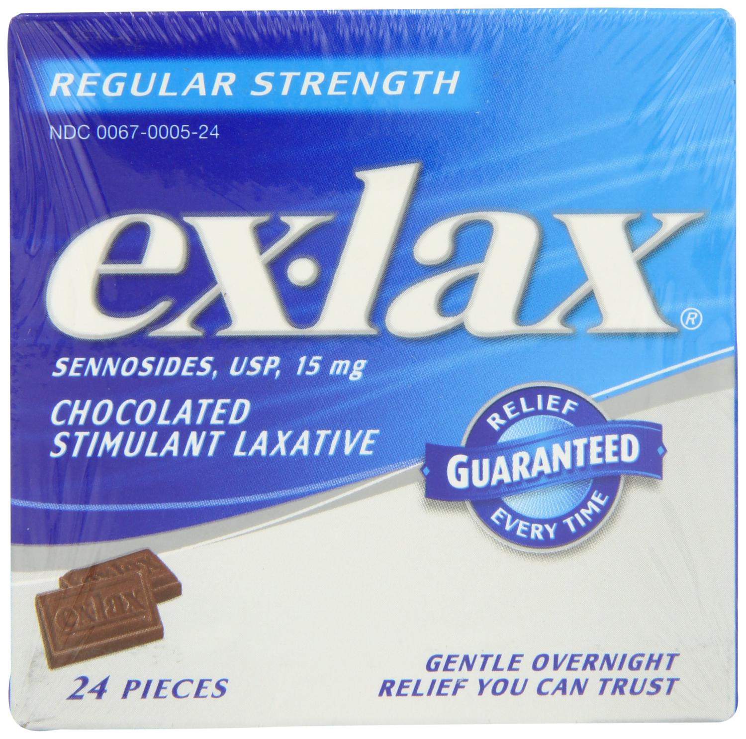 Ex-lax Regular Strength Chocolate 24-Count Boxes - Pack of 3 | Buy Now ...