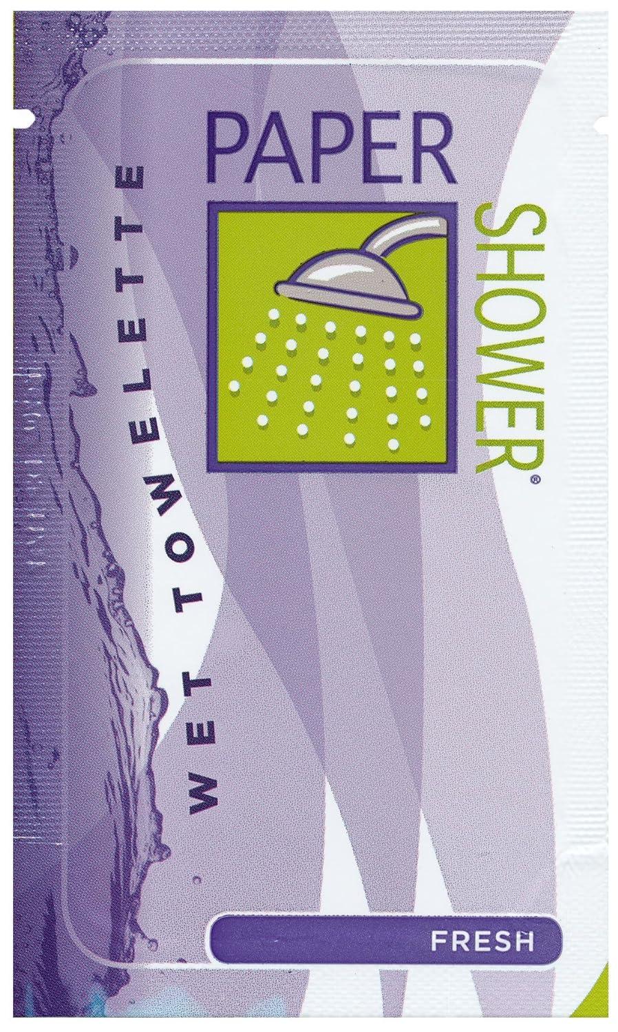 Paper Shower Body Wipes - On-The-Go Shower Towelettes - 30 Individual ...