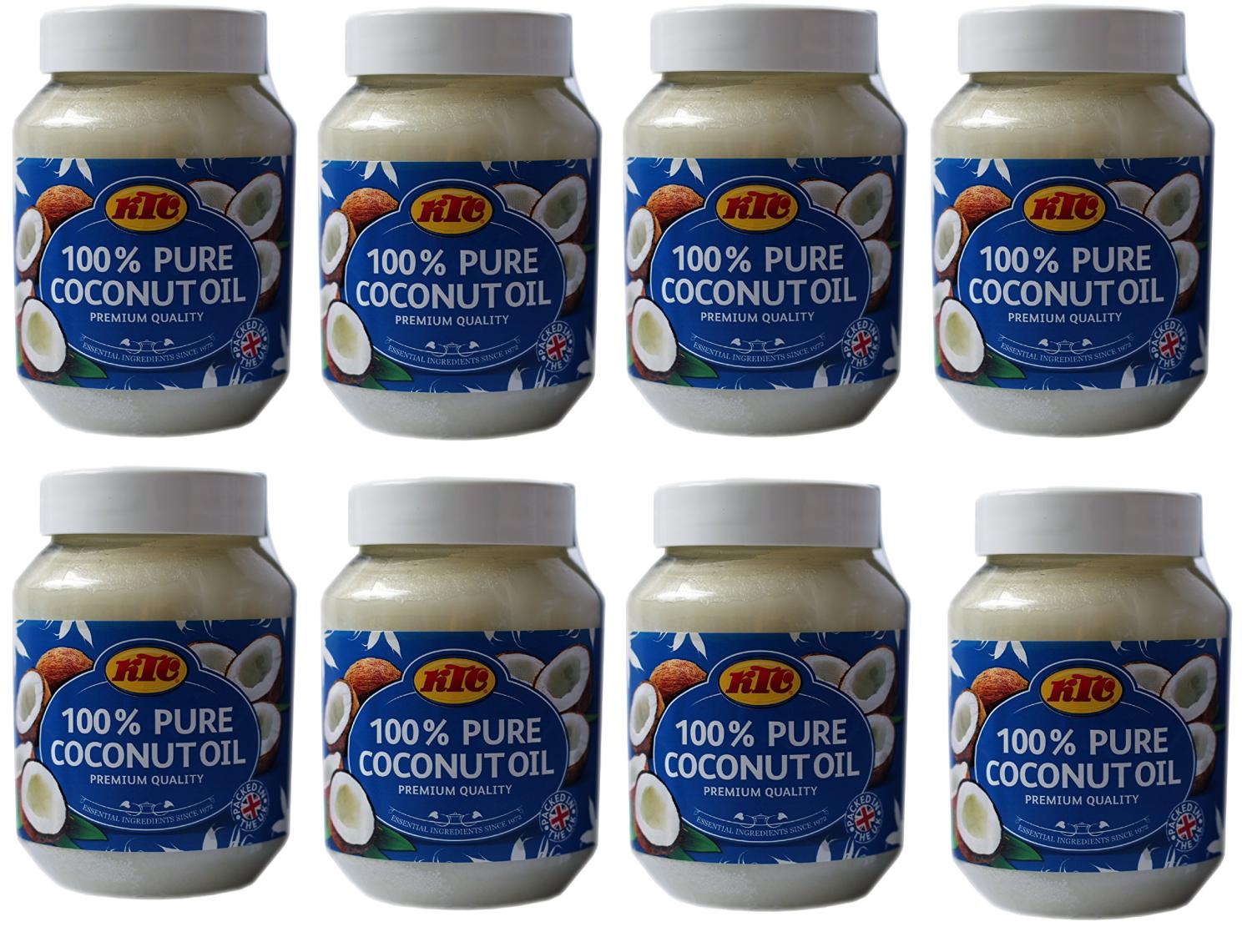 KTC Coconut Oil 500ml x 8 Jars | Buy Now with Express International Delivery | GoSupps.com
