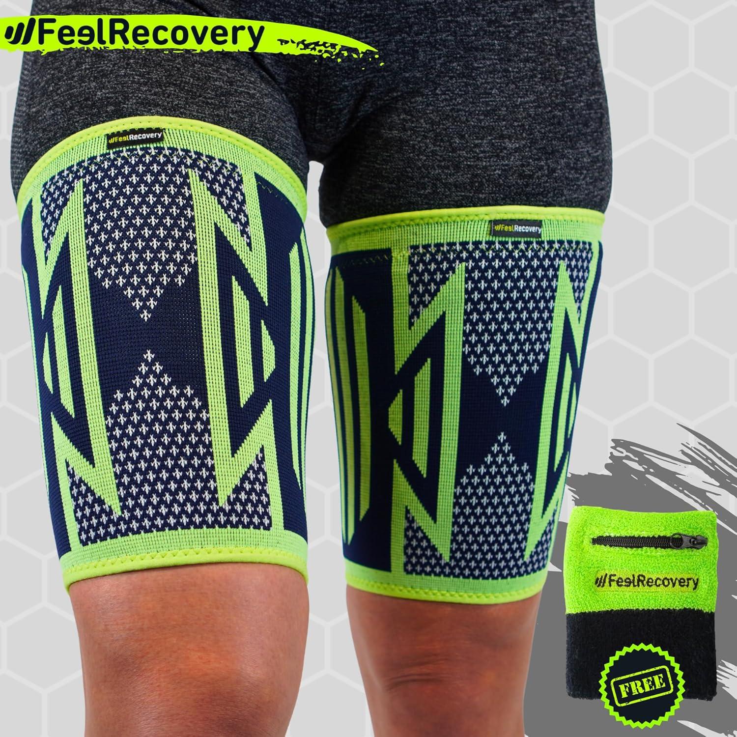 FEEL RECOVERY 2: Compression Thigh Bandage for Men & Women - Relieve ...