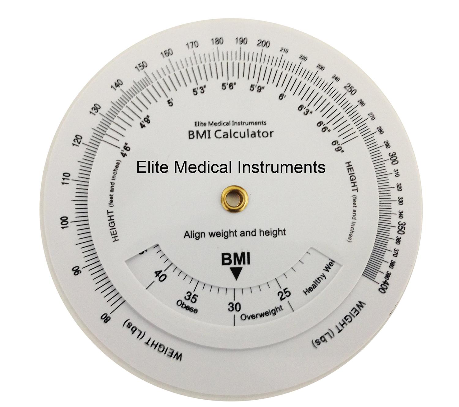 Adult EMI BMI Calculator Wheel 4.25 inch | Single Sided ECB-201 | Buy ...
