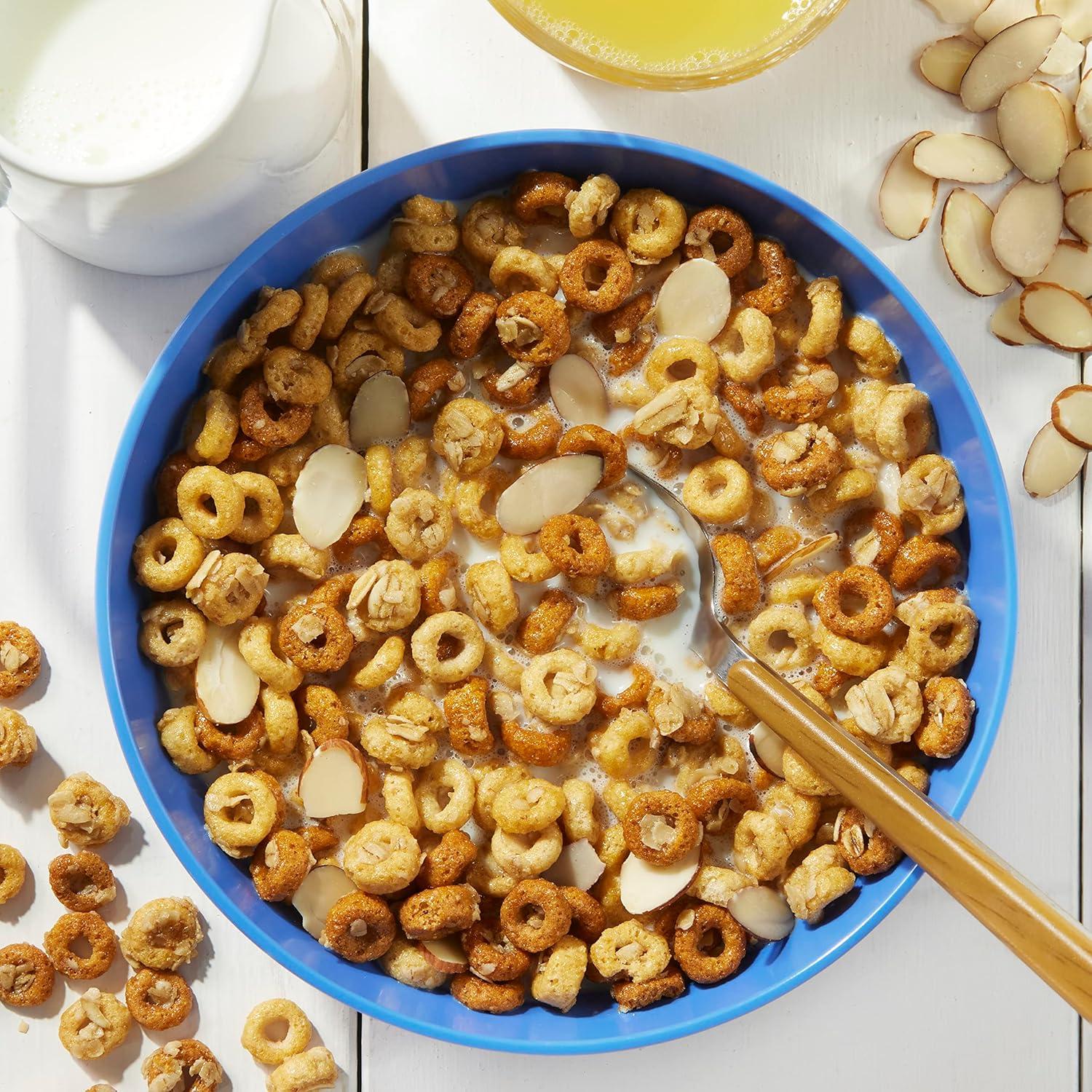 CHEERIOS - FAMILY SIZE PACK - Almond Oat Crunch Cereal Box Whole Grain ...