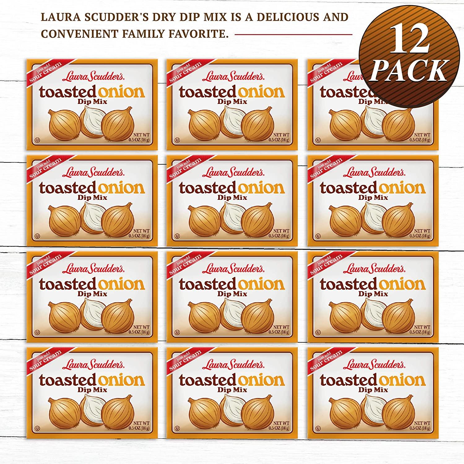 Laura Scudder Toasted Onion Dip Mix - 12 Pack | Delicious Flavor Blend ...