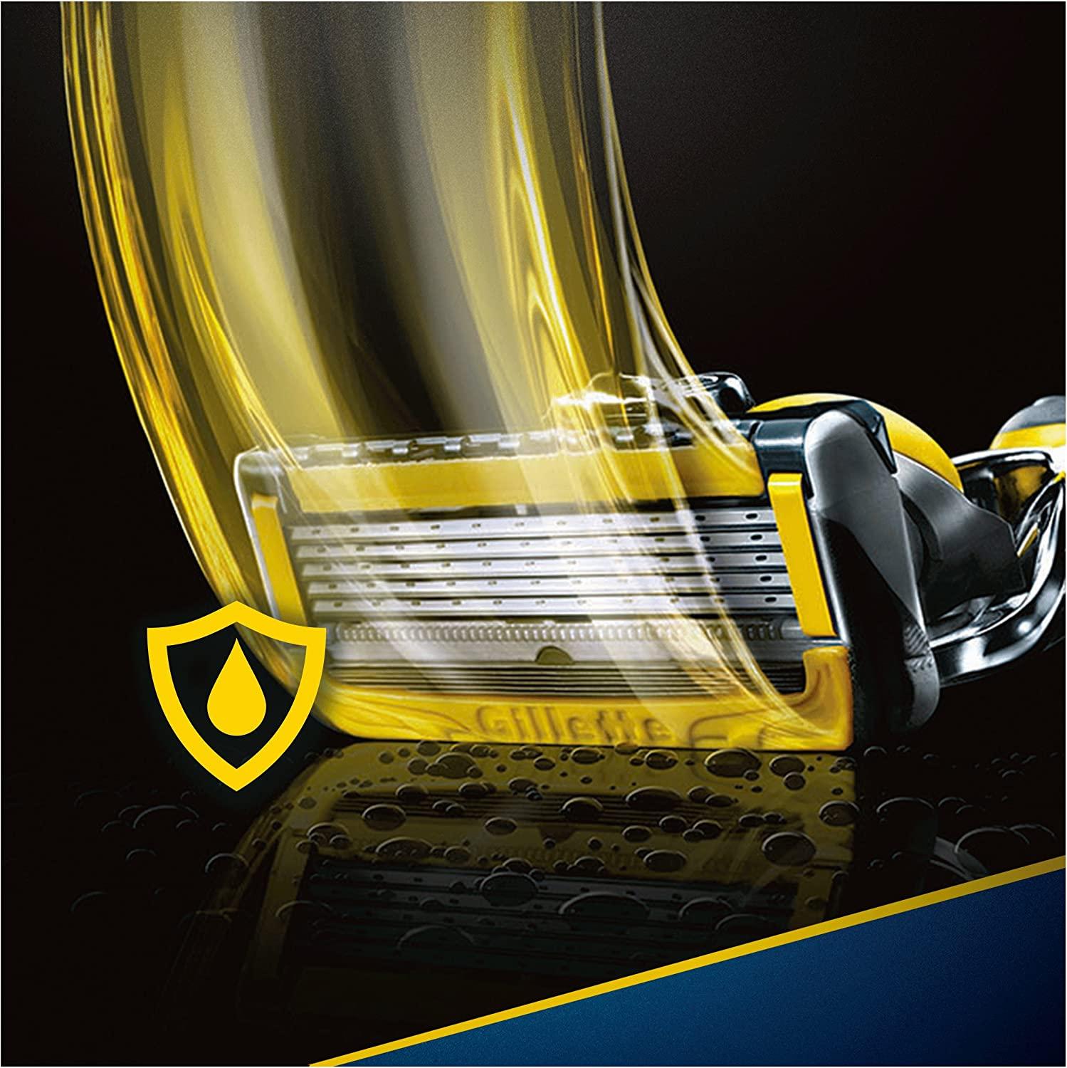 Gillette Fusion5 ProShield Razor for Men + 9 Refill Blades with 5 Anti ...