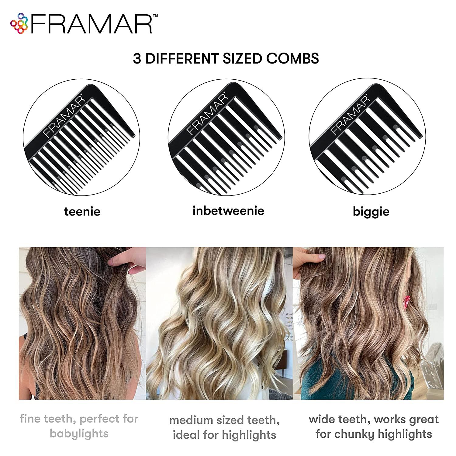 Framar Dreamweaver Highlight Comb Set - Hair Stylist's Essential for ...