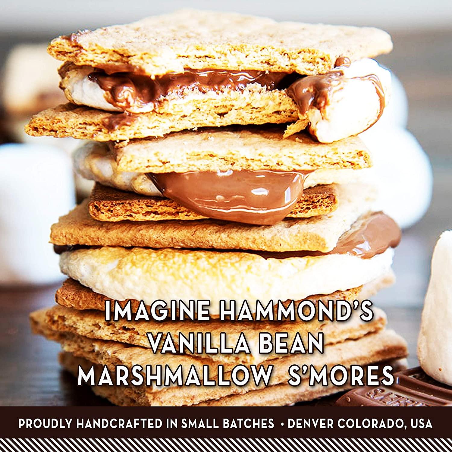Hammond's Candies Gourmet Marshmallows - Vanilla Bean | Ideal for Snacking, Hot Chocolate, S ...