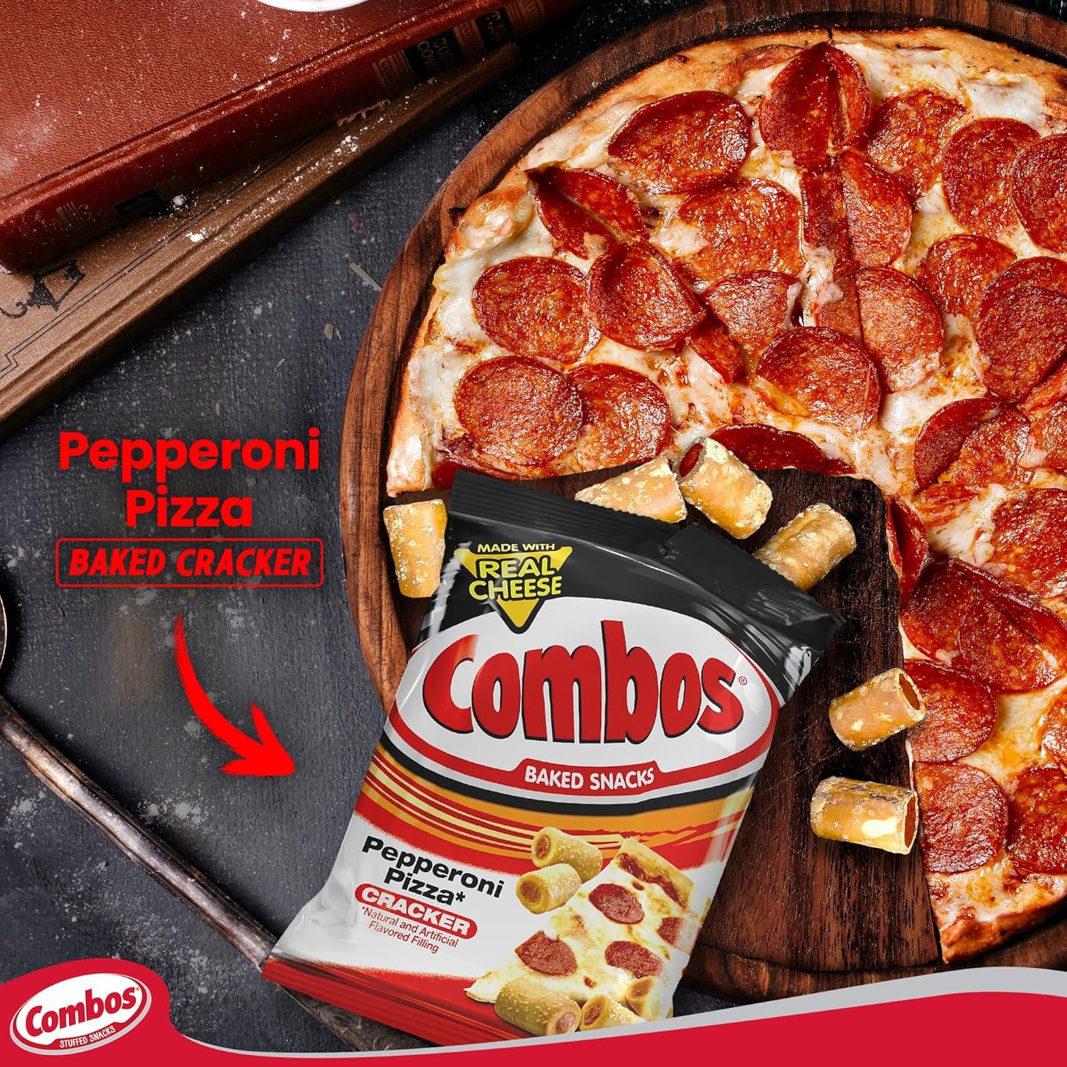 Combos Pepperoni Pizza Cracker Baked Snacks 6.30 Oz | Buy Now with ...