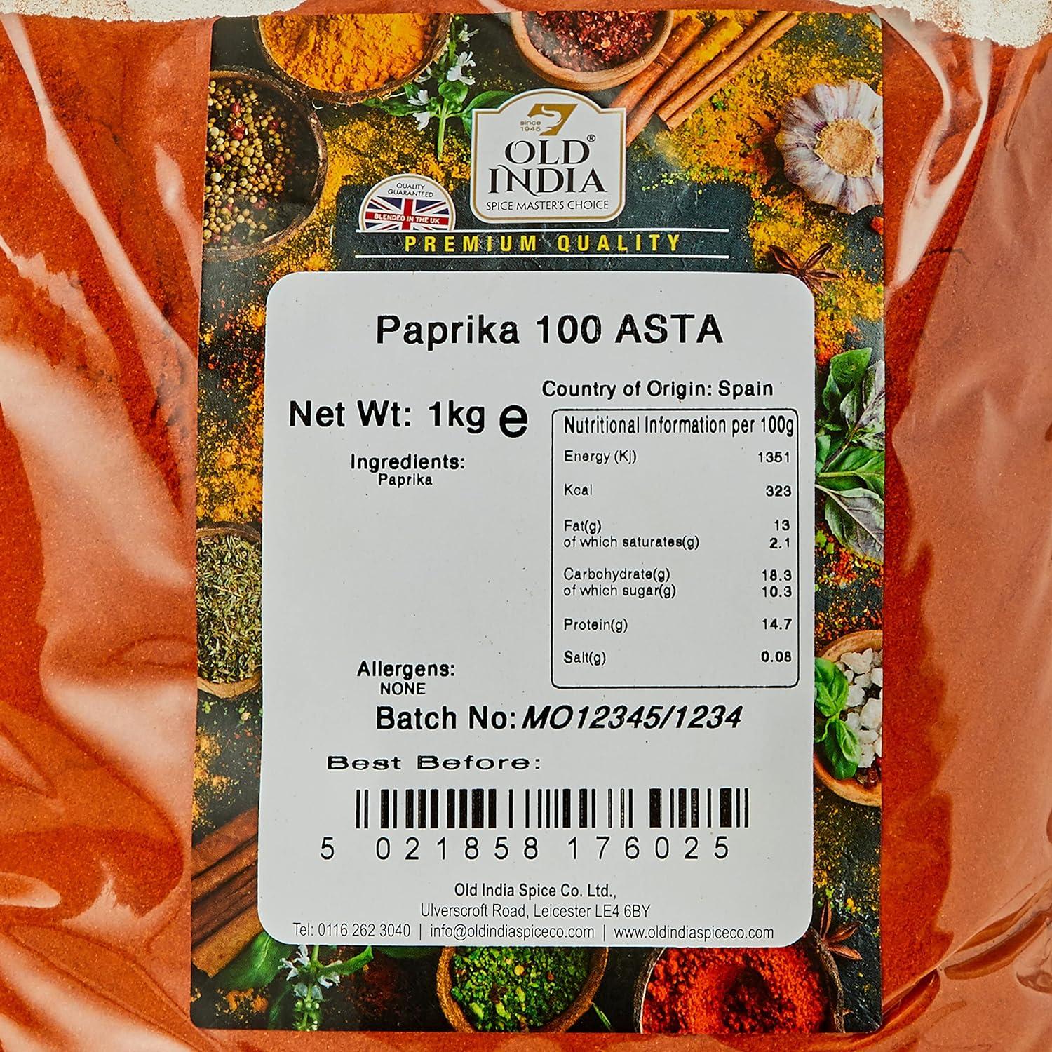 Old India Paprika 100 ASTA 1kg - Premium Quality Spice for Cooking ...