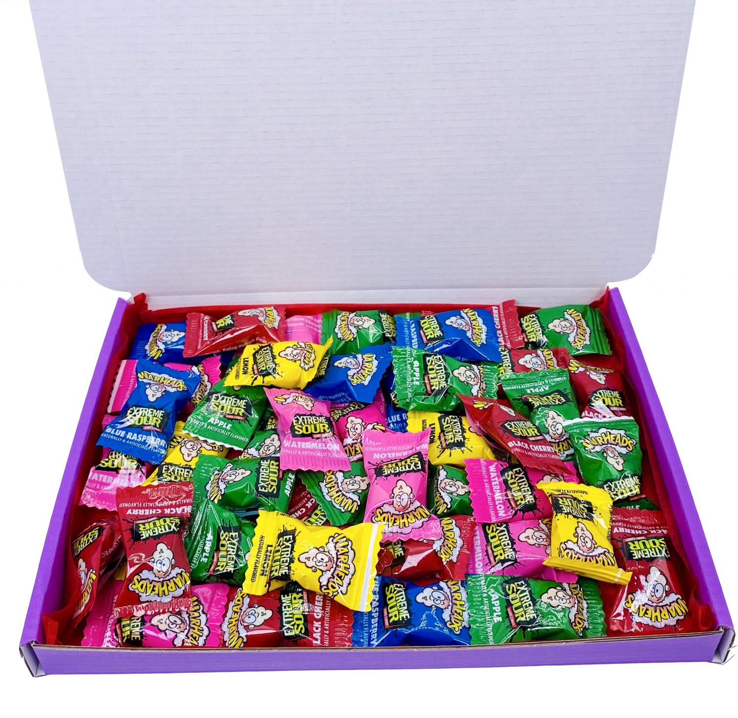 Warheads Sour Sweets Extreme Hard Candy Gift Box - 40 Indivdually ...