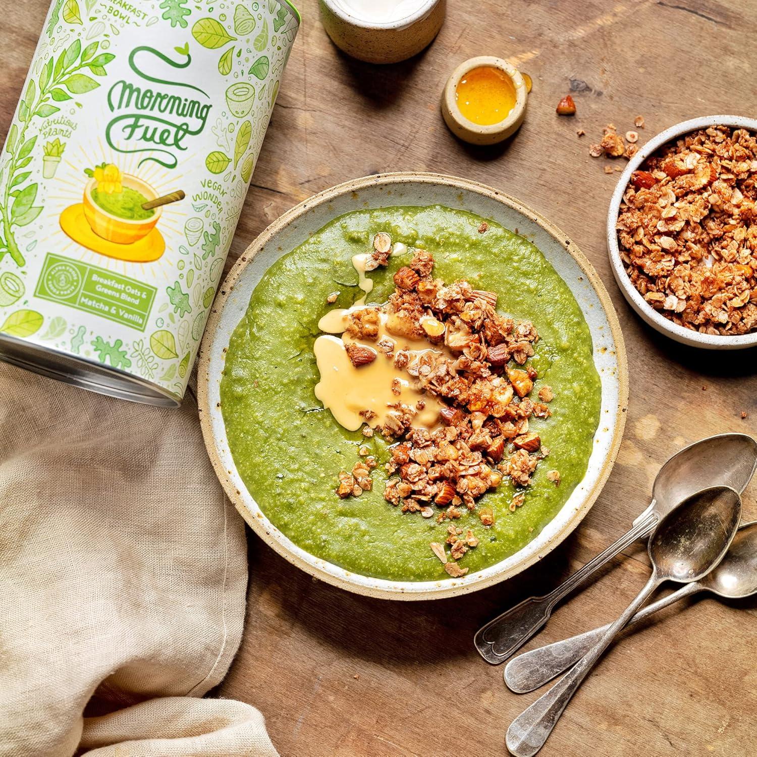 Alpha Foods Morning Fuel Oatmeal Porridge - Vanilla & Matcha - Vegan ...