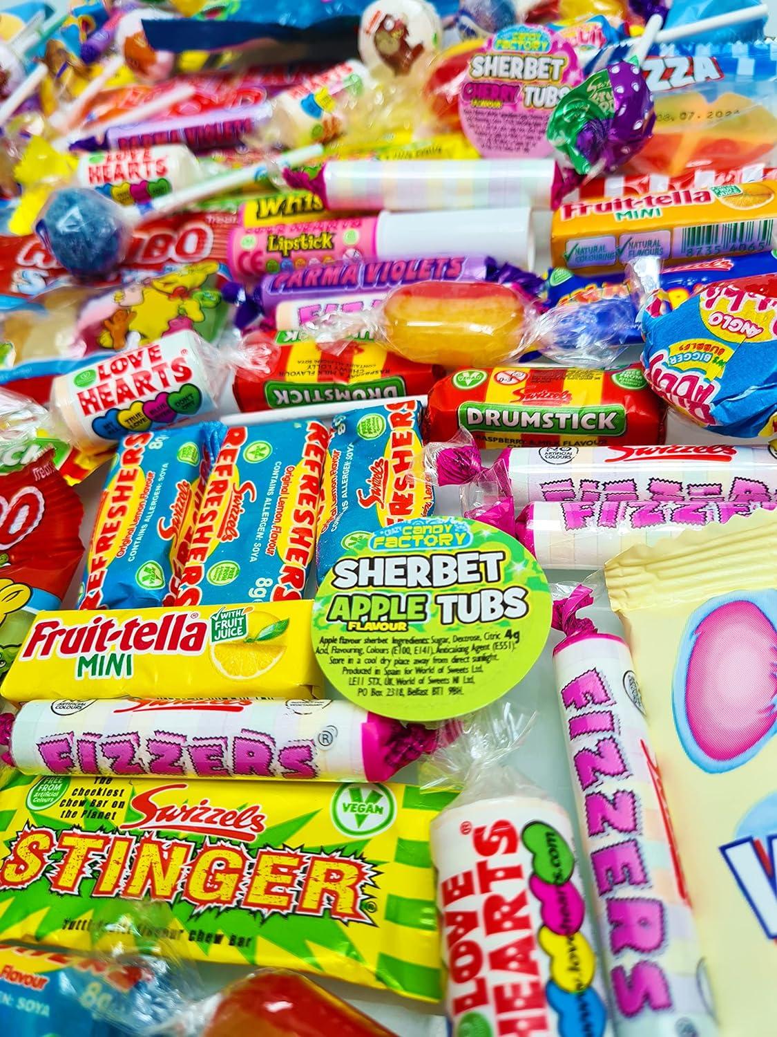 Bumbledukes Ultimate Sweets & Candy Hamper - 100+ Contemporary & Retro British Sweets Selection ...