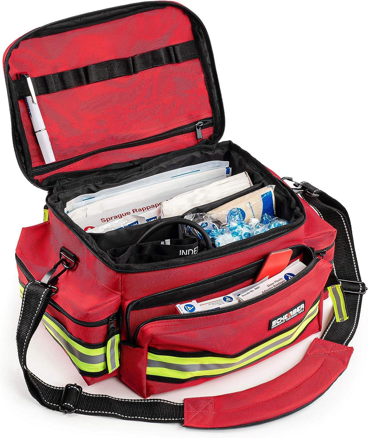 Scherber First Responder Bag | Fully-Stocked EMT/EMS Trauma Kit | 200 ...
