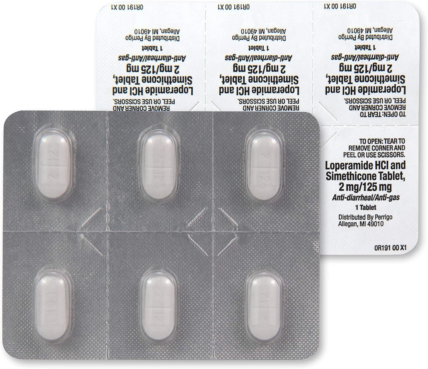 GoodSense Loperamide Hydrochloride and Simethicone Tablets 2mg/125mg ...