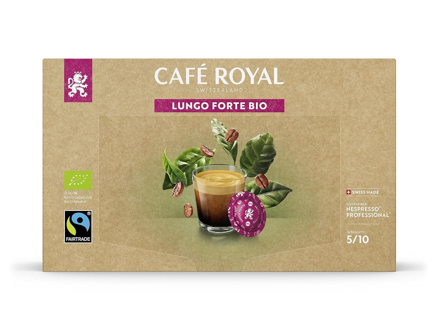 Caf Royal Lungo Forte Bio - 50 Nespresso Pro Compatible Capsules | Eco ...