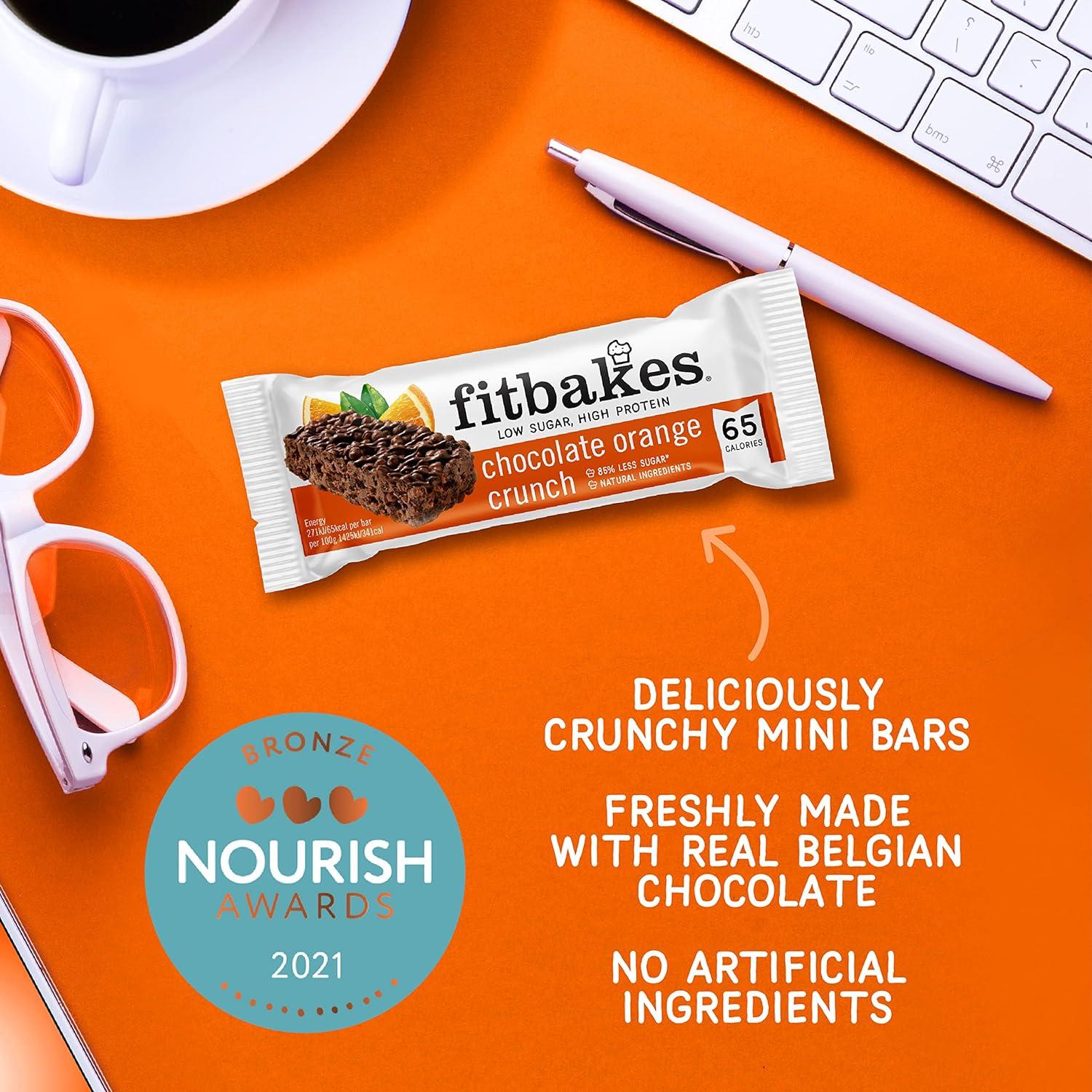 Fitbakes : 65 Calories Mini Chocolate Orange Bars (12x19g) Diabetic ...