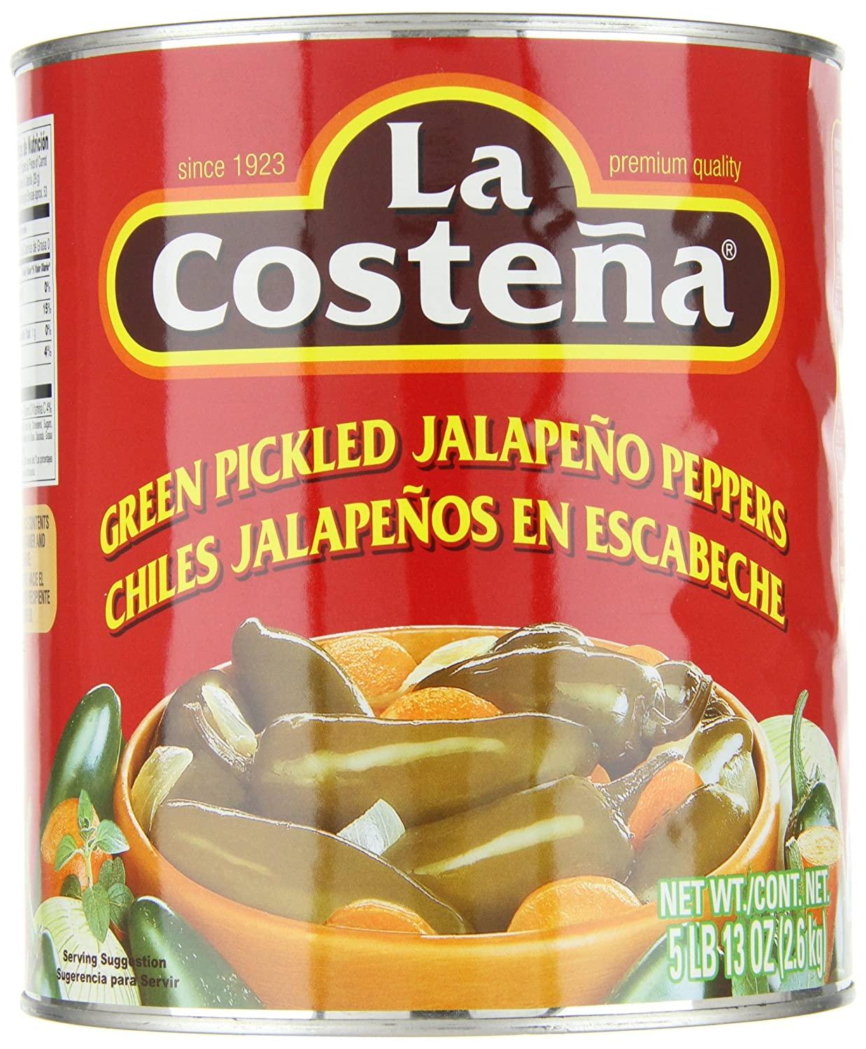 La Costena Pepper Jalapeno Whole #10 93oz - Authentic Mexican Flavors ...