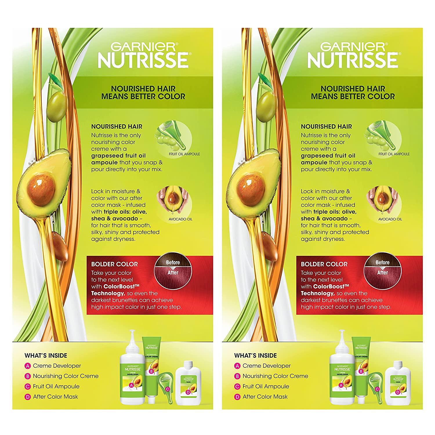 Garnier Nutrisse Ultra Color R3 Light Intense Auburn (Red Hibiscus ...