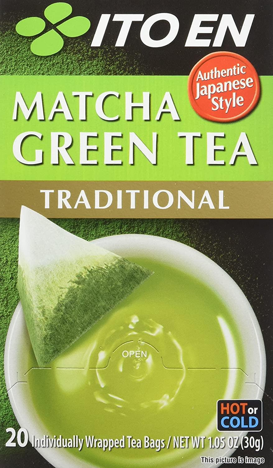 ITO EN Matcha Green Tea Bags - Traditional 20 Count, Premium Quality ...