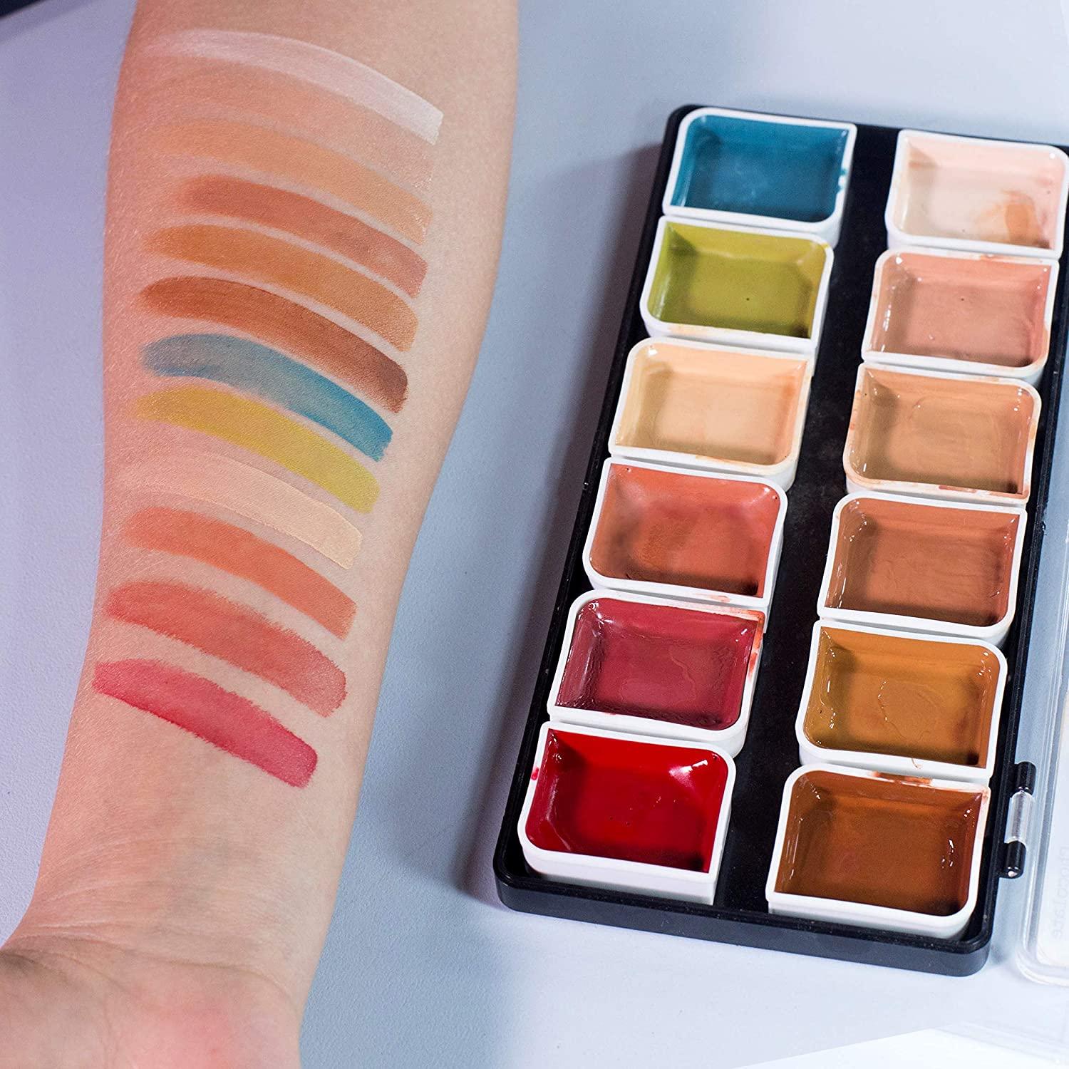 Narrative Cosmetics Flesh Tone Alcohol-Activated Palette - Professional ...