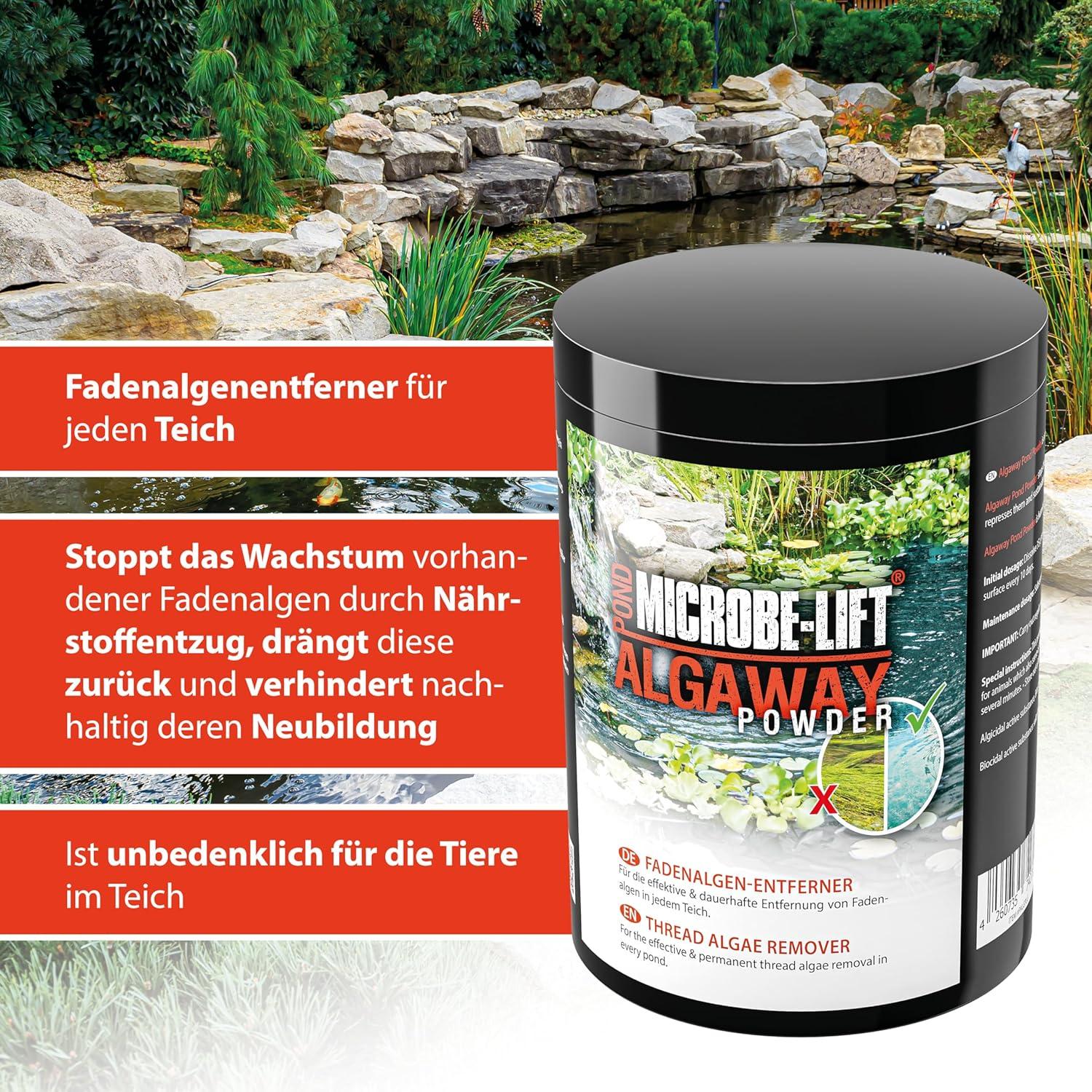 red pond algae control