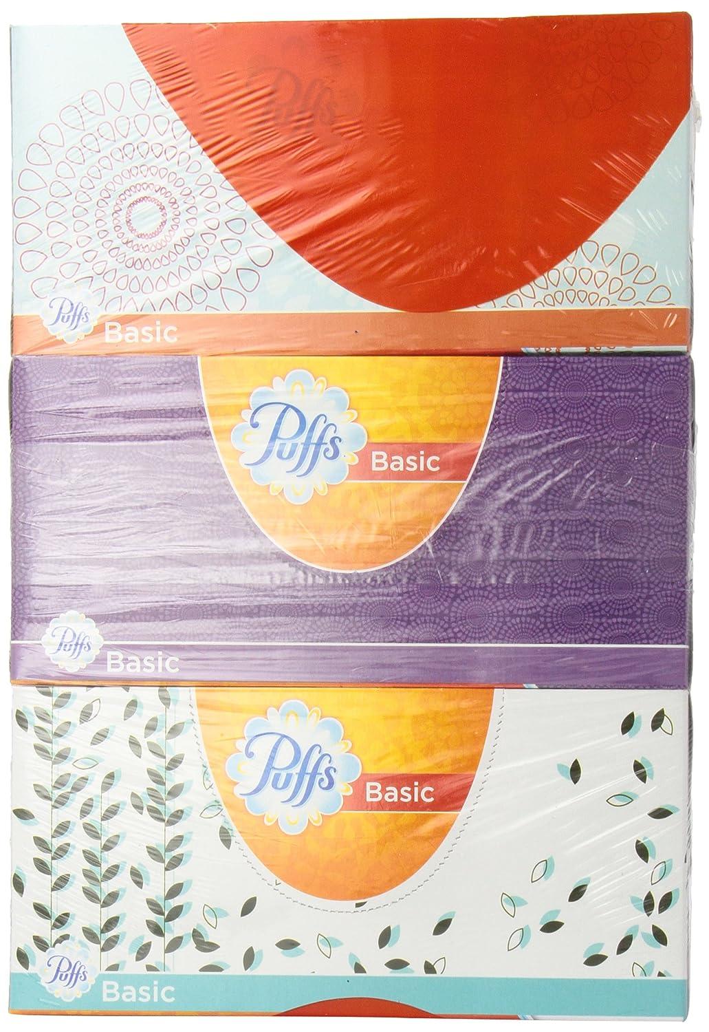 Puffs Basic Facial Tissues 180 ct 3 pk - Soft & Strong Tissues for ...
