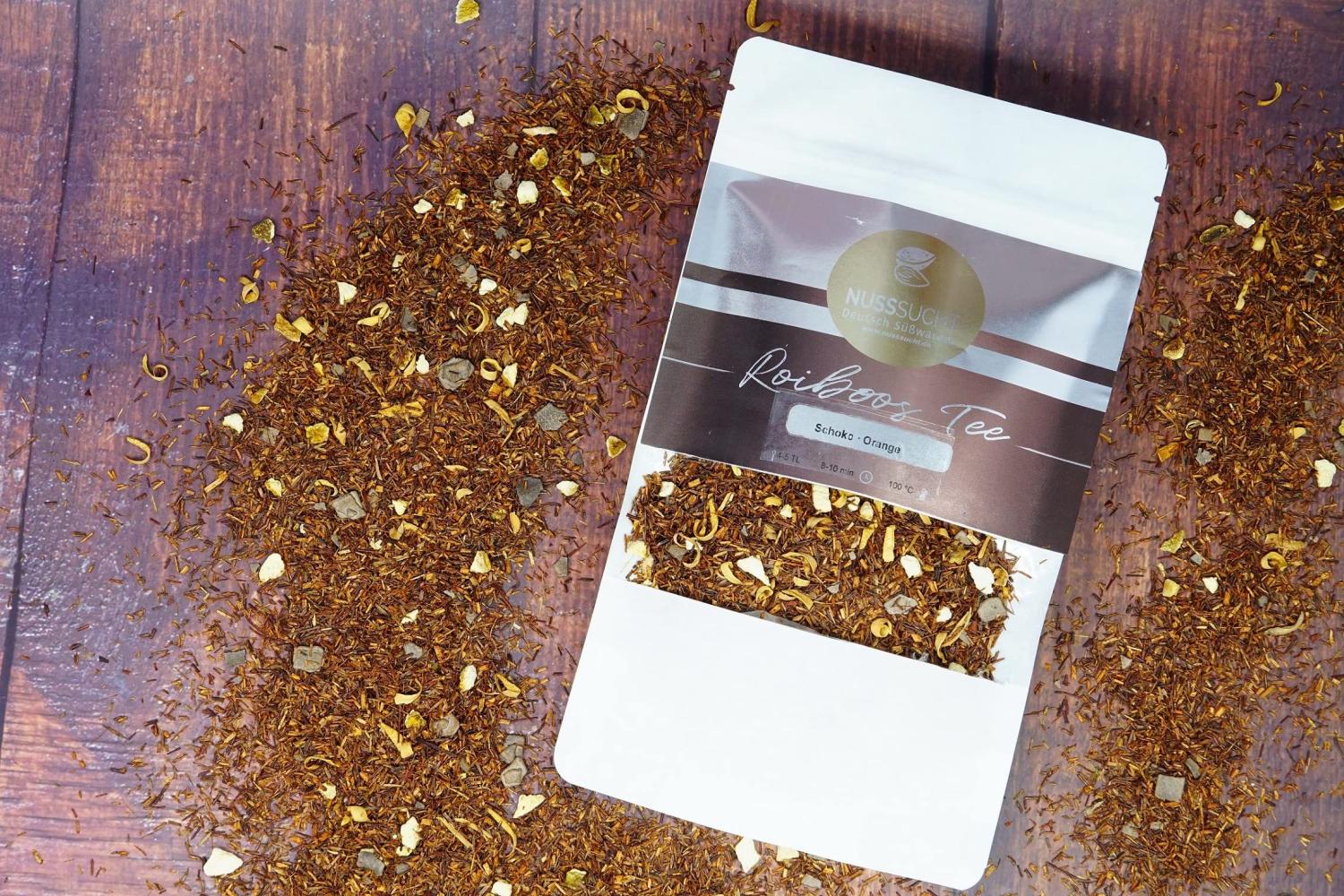 Premium Rooibos Tea - Chocolate Orange Blend | 100g Loose Red Bush Tea ...