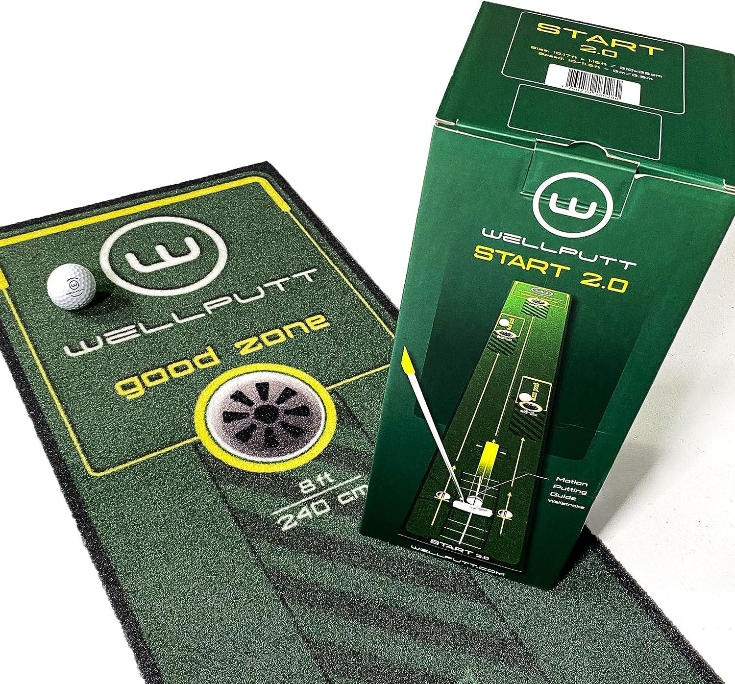 WELLPUTT 10ft Start 2.0 Golf Putting Training Mat - Improve Your ...