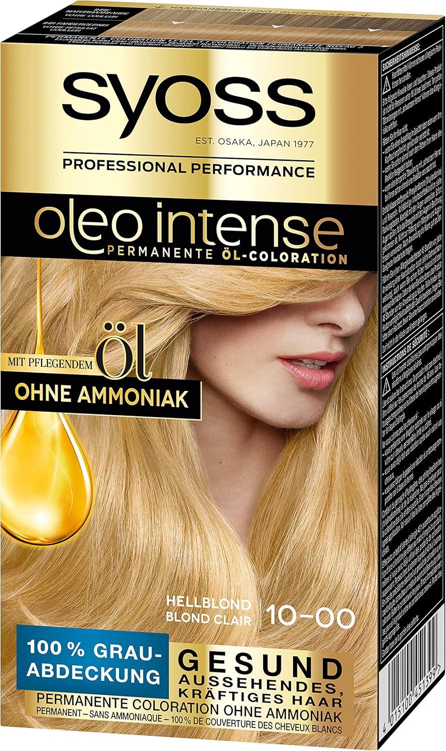 Syoss Oleo Intense Oil Coloration 10-00 Light Blonde - Permanent ...