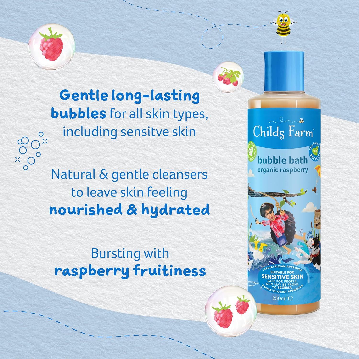 Childs Farm Organic Raspberry Bubble Bath 250ml - Pack of 6 ...