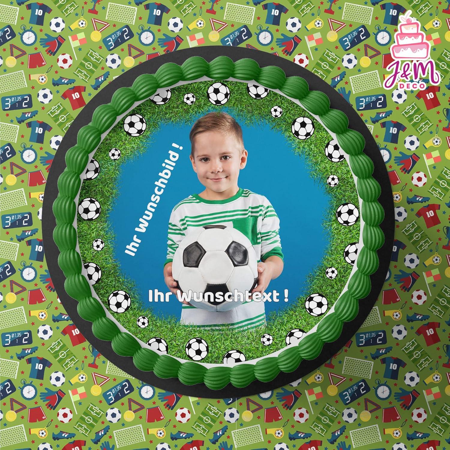 Personalized Football Field Cake Topper - J & M Deco Custom Fondant ...