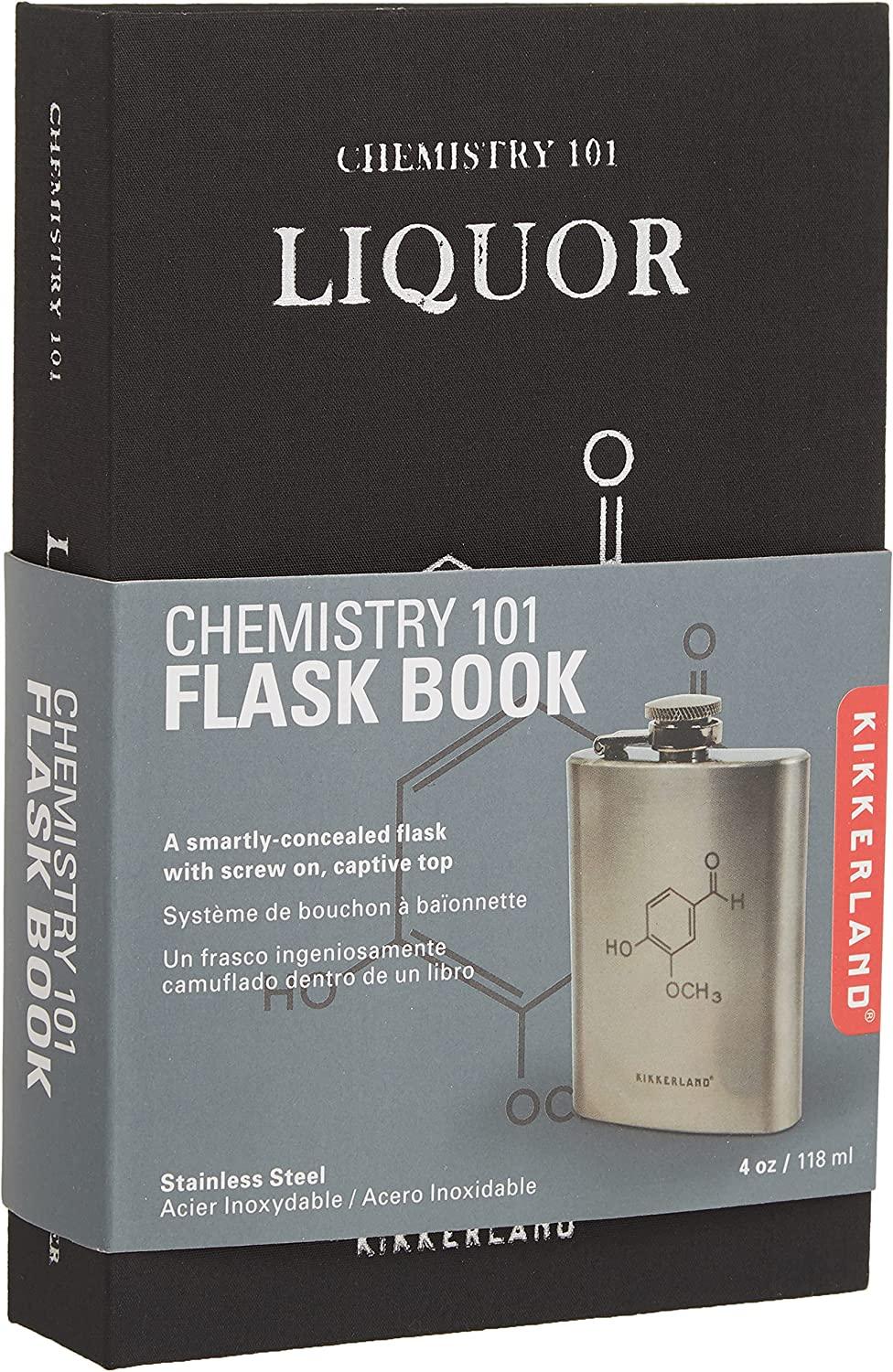 Kikkerland Chemistry 101 Flask Book - Fun and Educational Science Gift ...