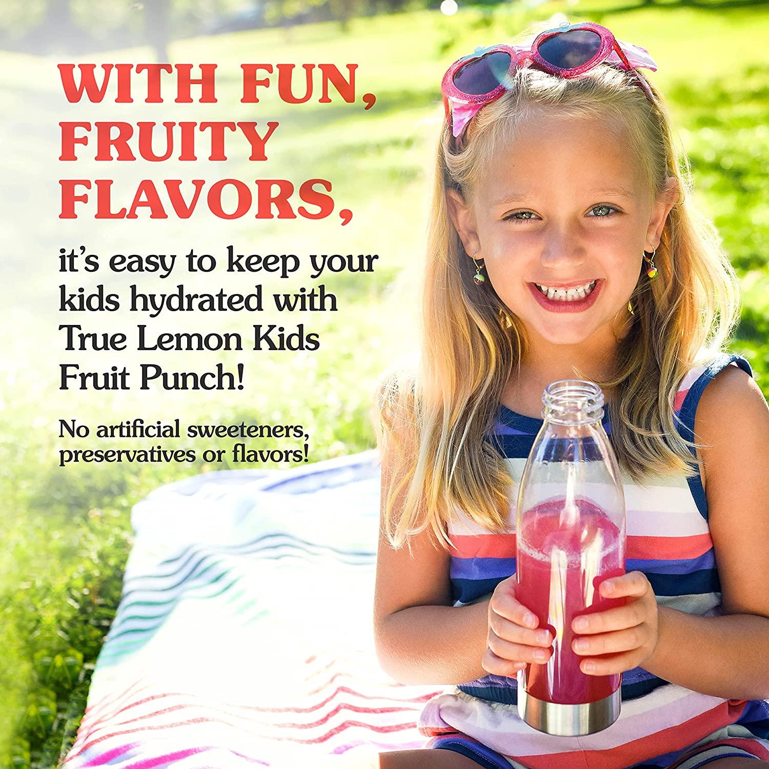 TRUE LEMON KIDS Fruit Punch - 10 Packets for Hydration - No ...