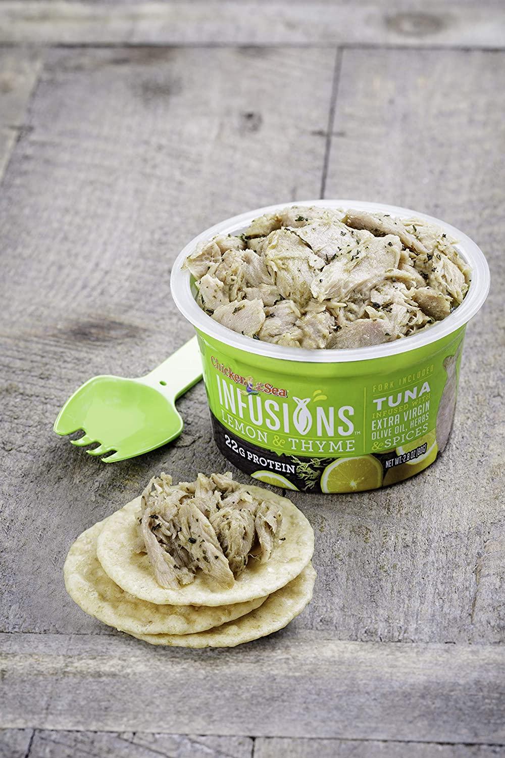 Chicken of the Sea Infusions Tuna Lemon & Thyme 2.8oz (Pack of 6 ...