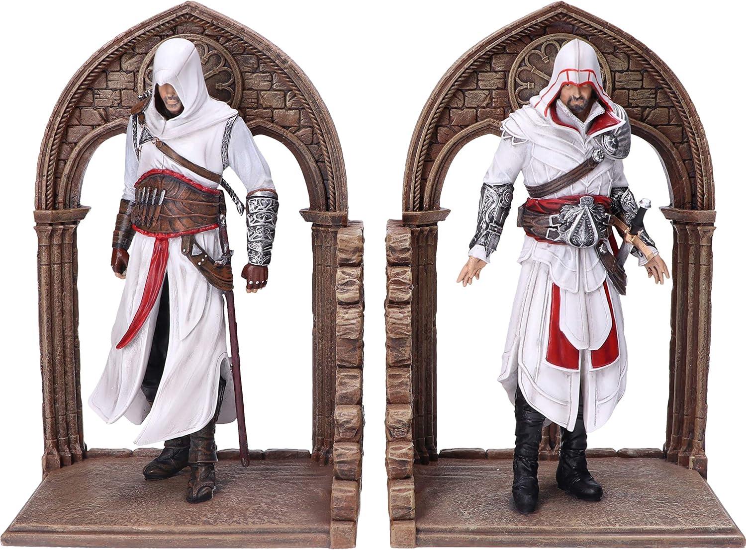 Shop Nemesis Now Official Assassins Creed Altair & Ezio Library Gaming ...