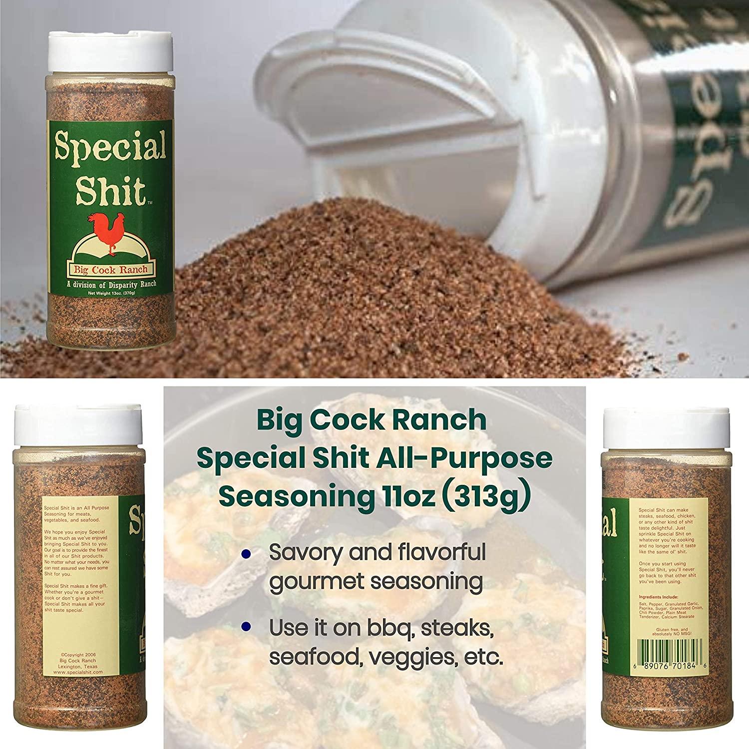 Big Cock Ranch Gourmet Seasoning Bundle - Special, Bull, Good, and Chicken Shit - Gluten-Free ...